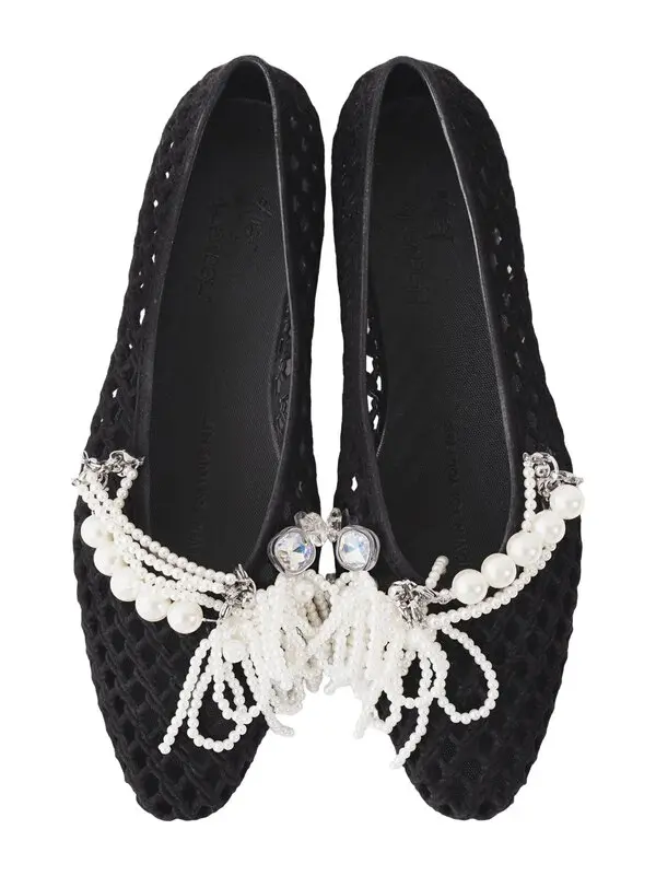 HEAVENLY JELLY Drift Embellished Jelly Shoes - Black