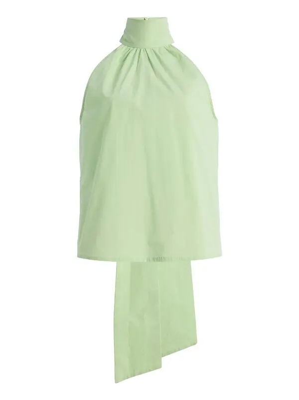 Françoise Susan Cotton Blouse - Green