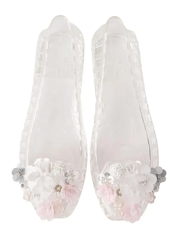 HEAVENLY JELLY Fleck Embellished Jelly Shoes - Clear