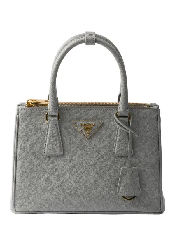 Prada Galleria Small Saffiano Leather Bag - Cloudy Gray
