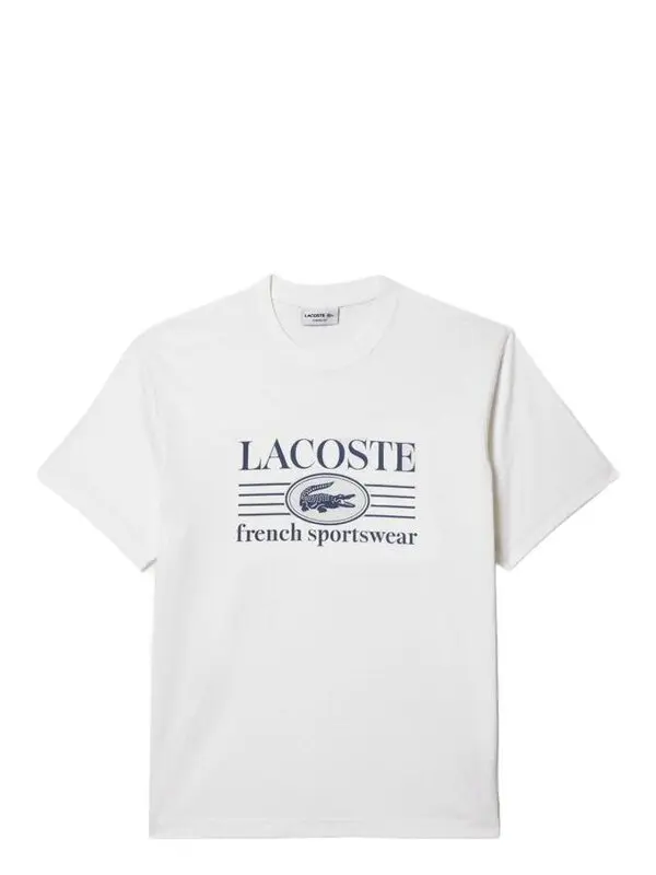 Lacoste French Sportswear Graphic Tee - White