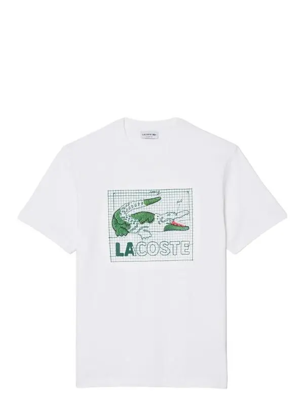 Lacoste Sketch Graphic Tee - White