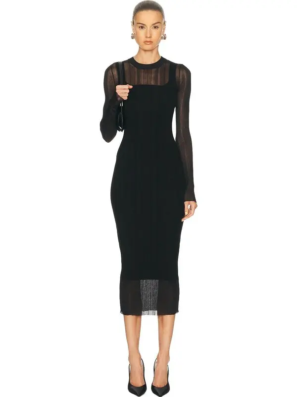 Sportmax Caro Knitted Dress - Black