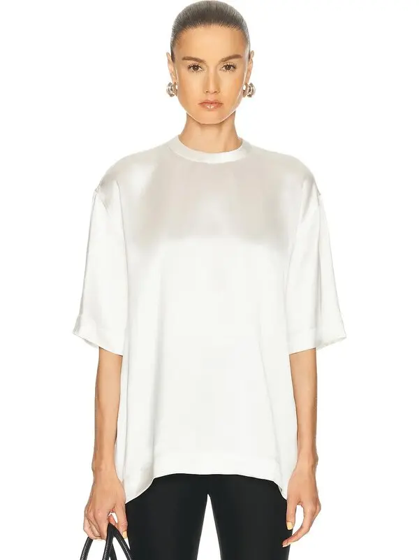 TOTEME Satin Tee - White