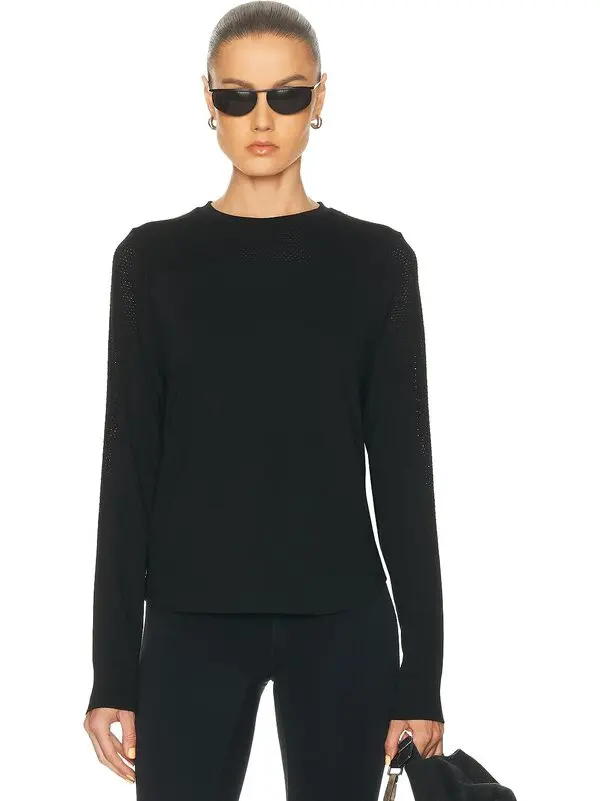 Varley Samia Seamless Long Sleeve Top - Black