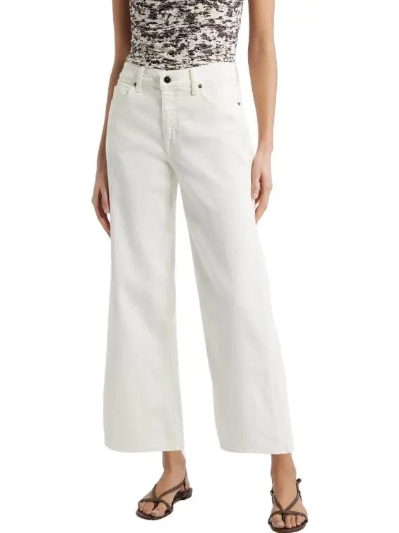 Nordstrom Stella High-waist Wide-leg Jeans - Virginia Wash