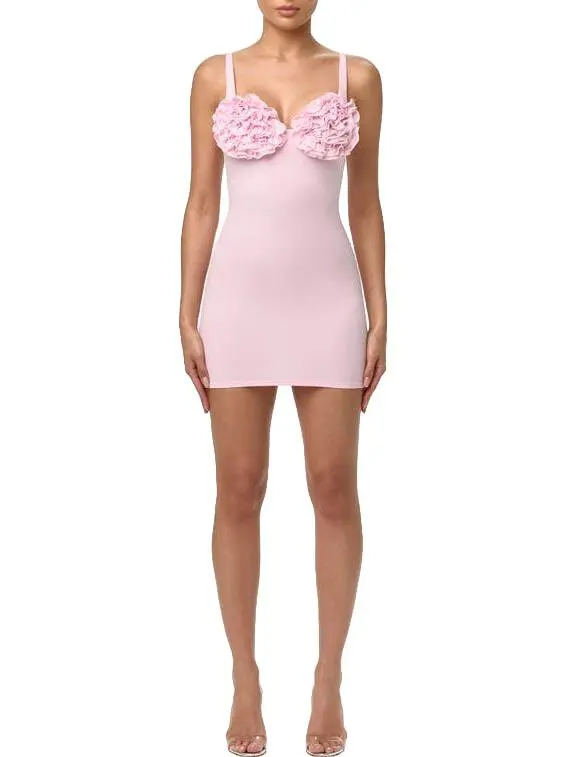 Naked Wardrobe Rose Mini Dress - Cotton Candy