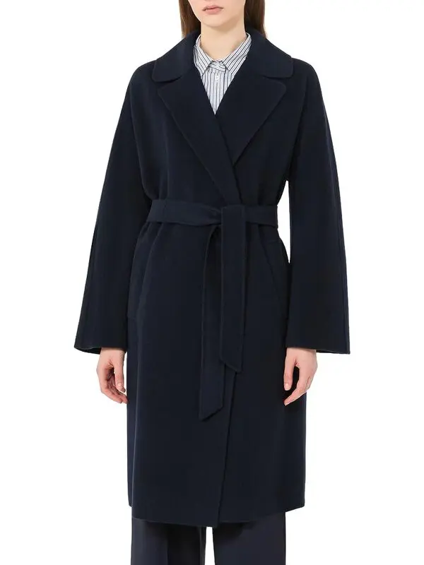Max Mara Civada Wool-blend Coat - Navy