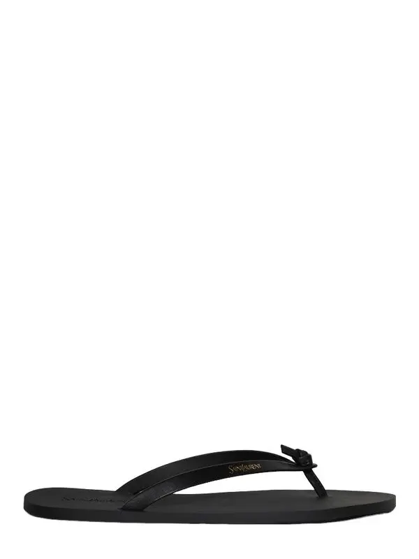 Saint Laurent Pool Flip Flop Sandals - Black