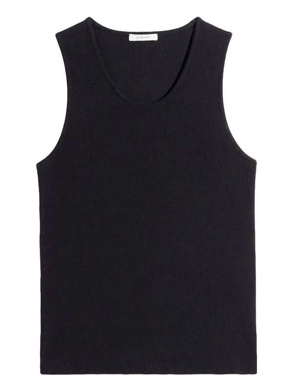 LEMAIRE Rib Tank Top Sage - Black