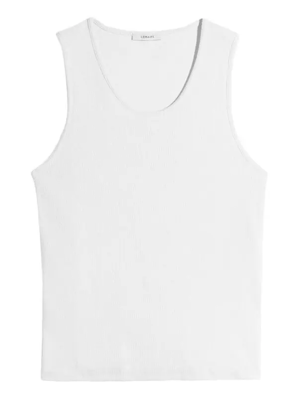 LEMAIRE Rib Tank Top Milk - Off White