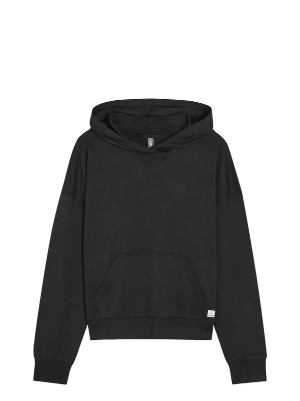 Vuori Halo Modern Hooded Sweatshirt - Black