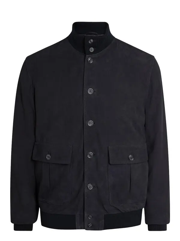 VALSTAR Ino Suede Jacket - Dark Blue