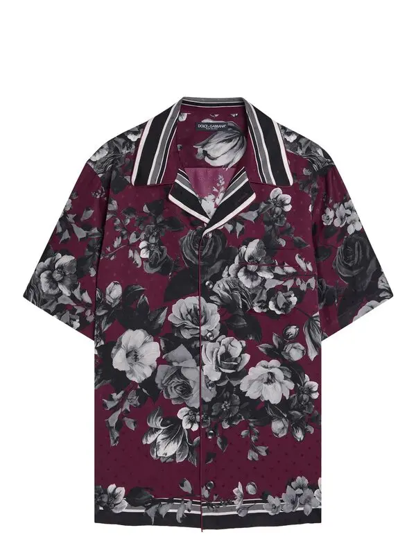 Dolce & Gabbana Floral-print Silk-twill Shirt - Multicoloured 1