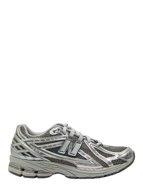 NEW BALANCE 1906r Panelled Metallic Mesh Sneakers - Grey