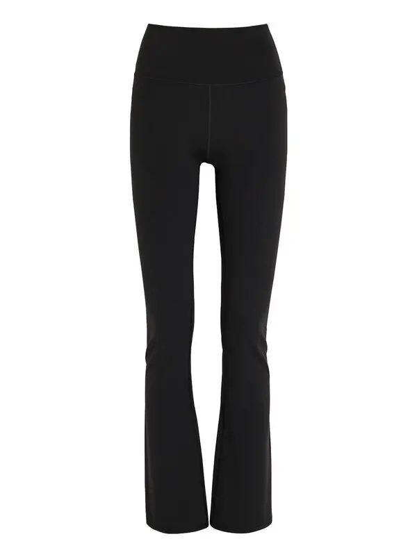 Vuori All The Feels Slim Flared-leg Stretch-jersey Leggings - Black
