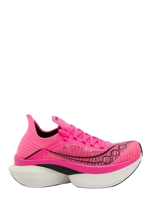Saucony Endorphin Elite 2 Panelled Mesh Sneakers - Pink