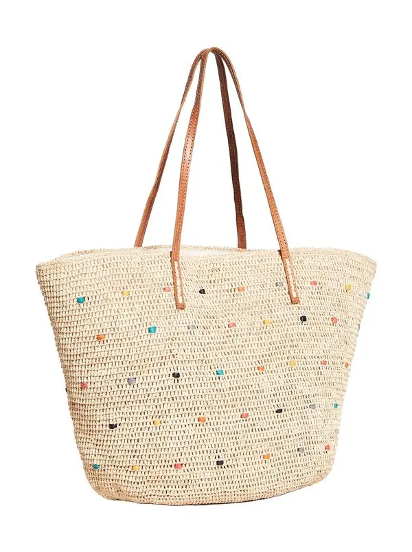 Mar Y Sol Florence Tote - Natural/multi Dot