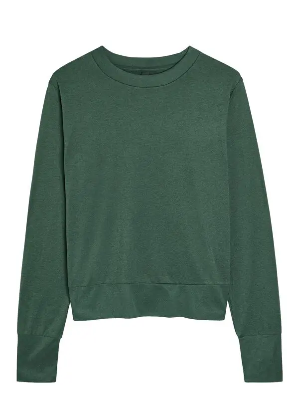 Vuori Daydream Crew-neck Stretch-jersey Top - Green