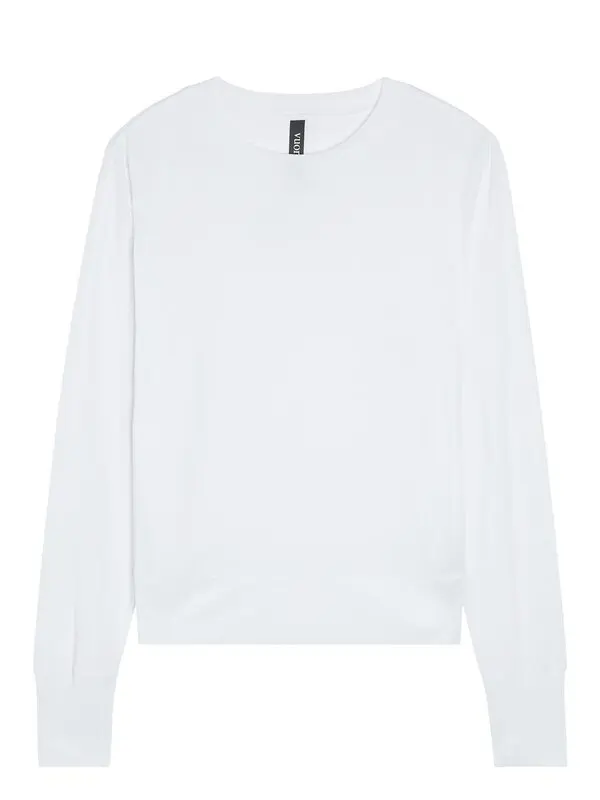 Vuori Daydream Crew-neck Stretch-jersey Top - White