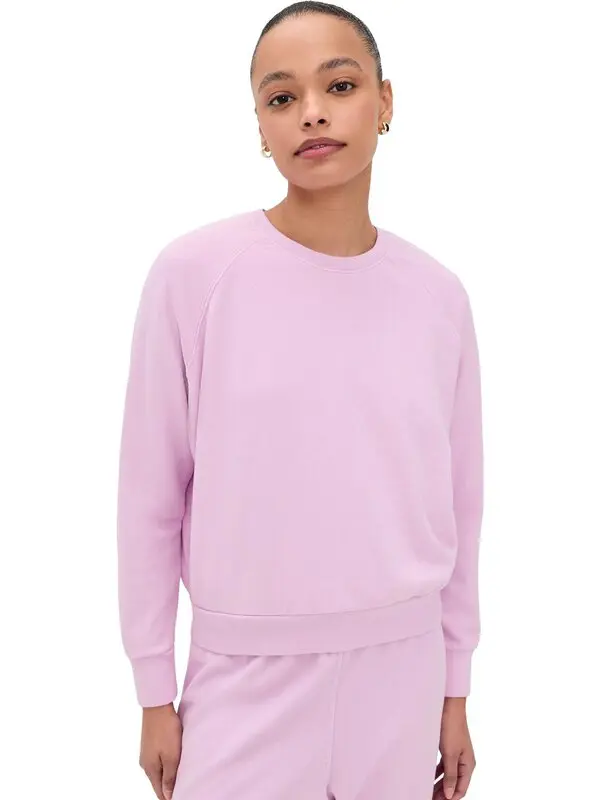 PERFECTWHITETEE Alexi French Terry Sweatshirt - Sugar Pink