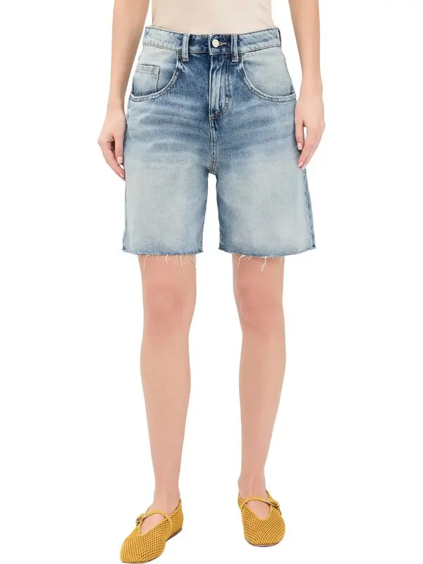 ICON DENIM LA Lea Denim Shorts - Id8817 Smoke Blue