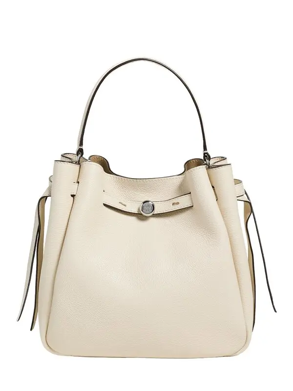 Tory Burch Romy Bucket Bag - Light Cream