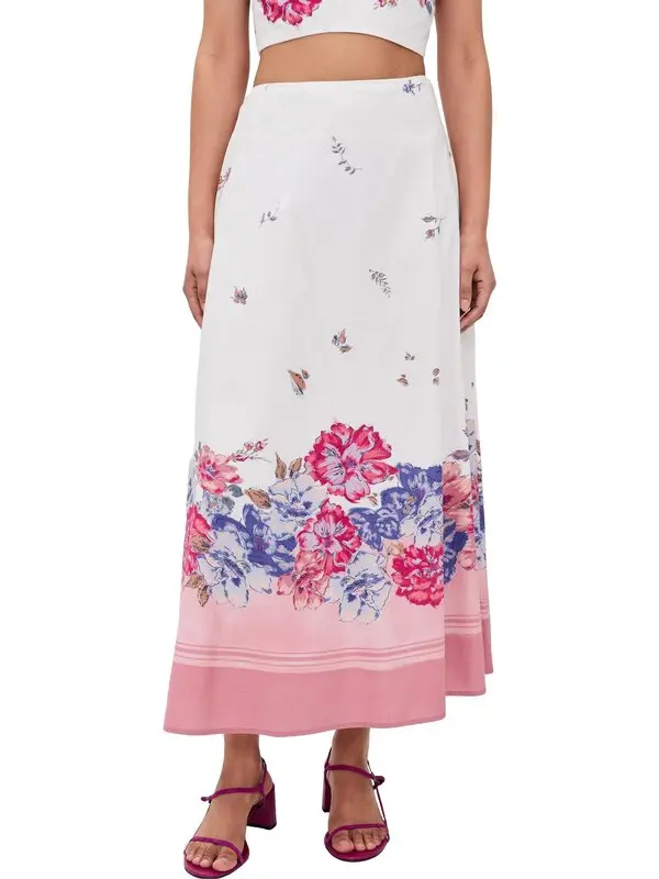 CLEOBELLA Shea Ankle Skirt - Camellia Print