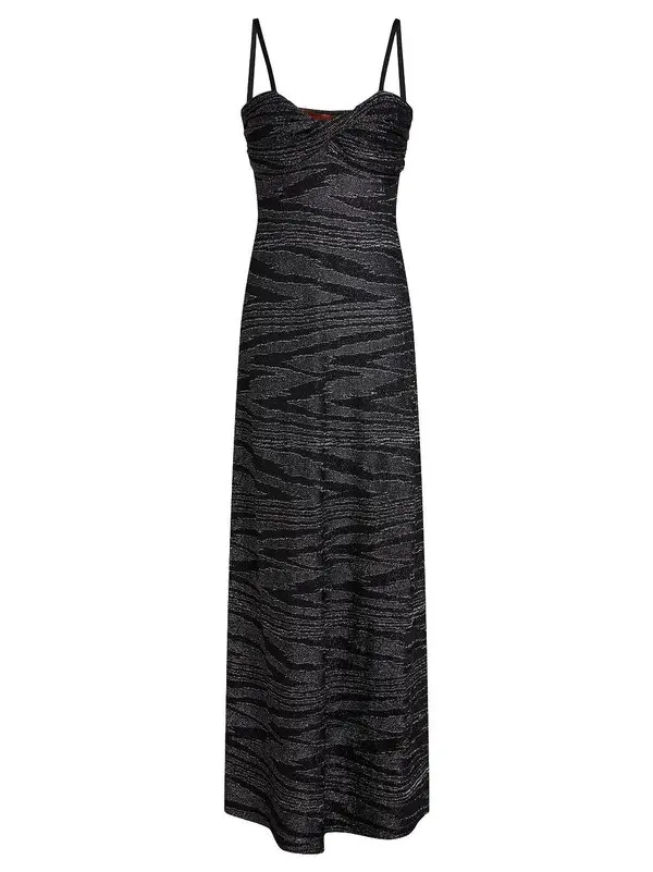 Missoni Metallic Crochet-knit Maxi Dress - Black