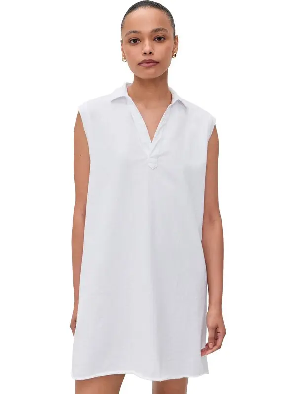 Frank & Eileen Mini Lily Polo Dress - White