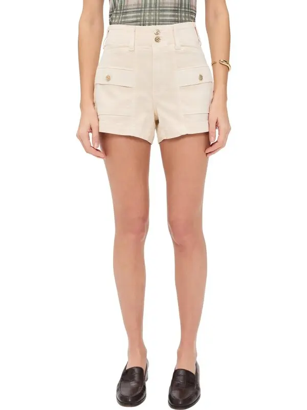 Paige Olivia Cargo Shorts - Quartz Sand