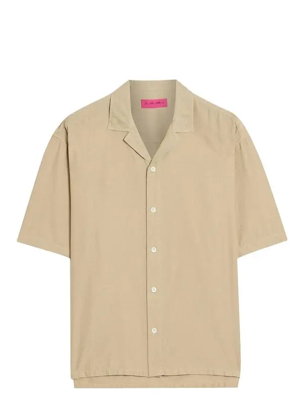 THE ELDER STATESMAN Cotton And Silkblend Jacquard Shirt - Neutral