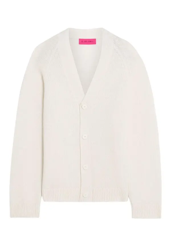 THE ELDER STATESMAN Nimbus Cashmere And Cotton-blend Cardigan - Ivory