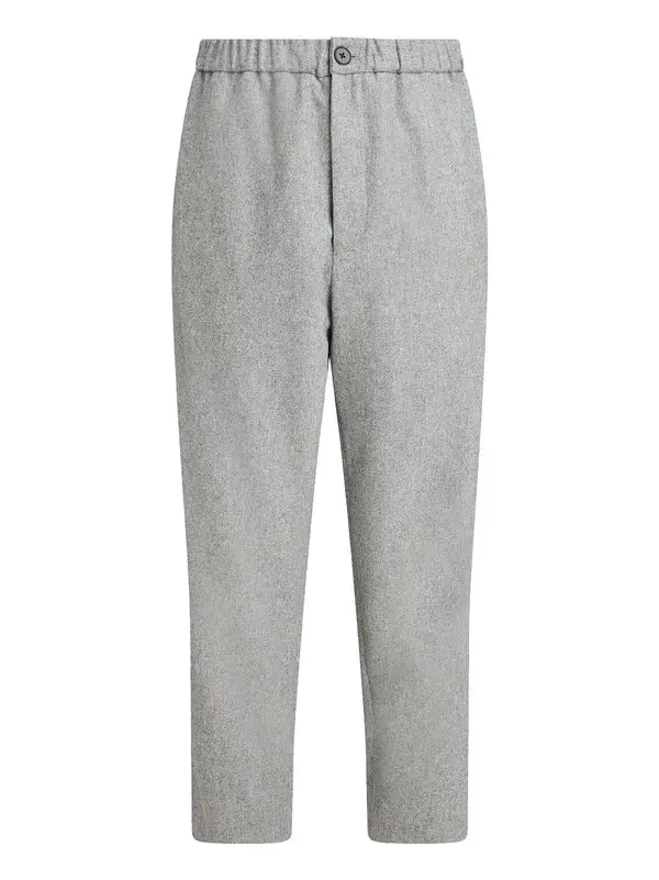 JIL SANDER Wool Pants - Gray