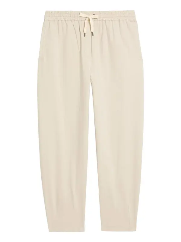 Brunello Cucinelli Cotton-blend Jersey Track Pants - Ecru