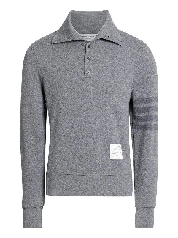 Thom Browne Striped Wool Sweater - Gray
