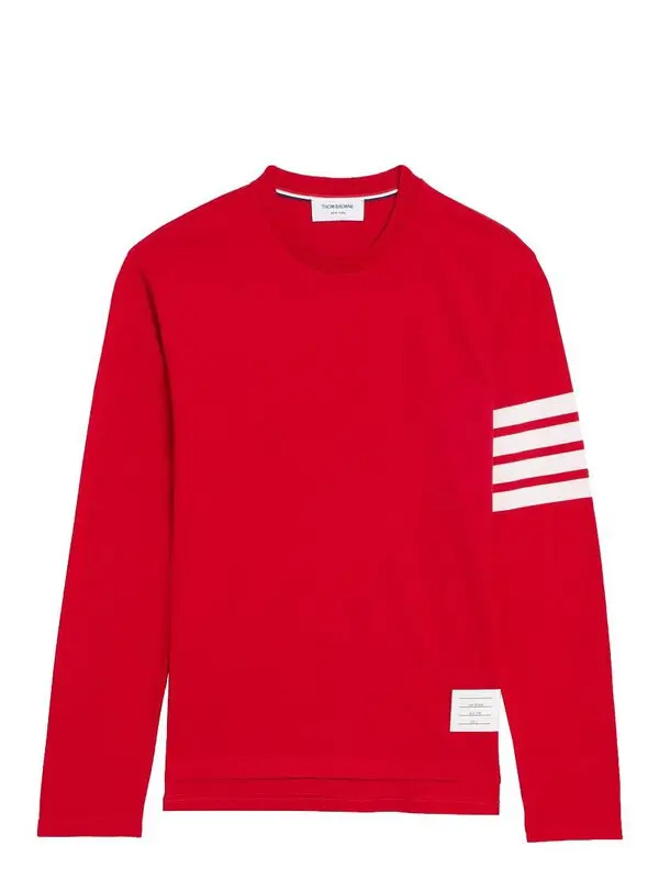 Thom Browne Printed Cottonjersey Tshirt - Red
