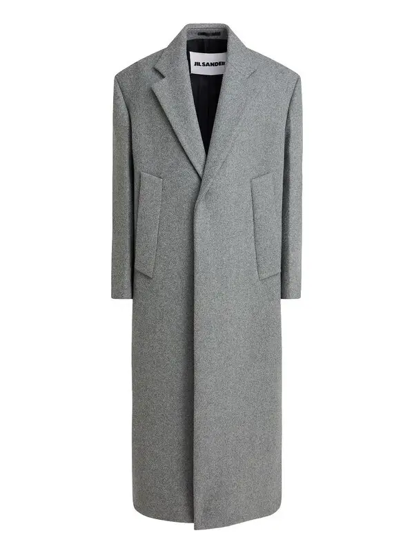 JIL SANDER Wool-felt Coat - Gray