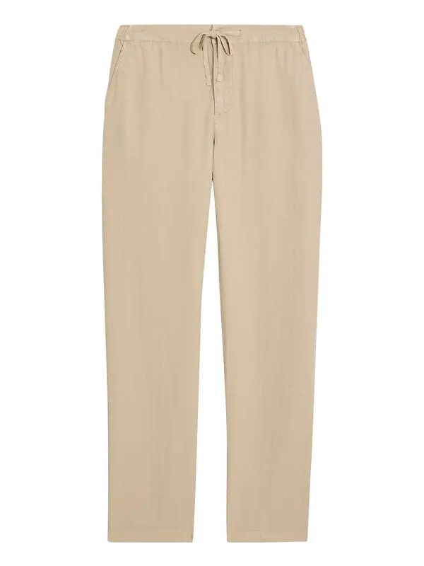 Frescobol Carioca Mendes Striped Lyocell-blend Pants - Beige
