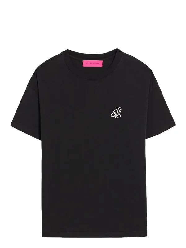 THE ELDER STATESMAN Cotton And Cashmereblend Jersey Tshirt - Black