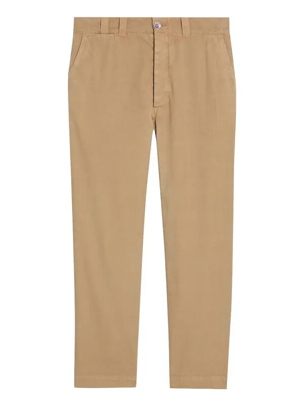 THE ELDER STATESMAN Silvano Cottontwill Pants - Camel