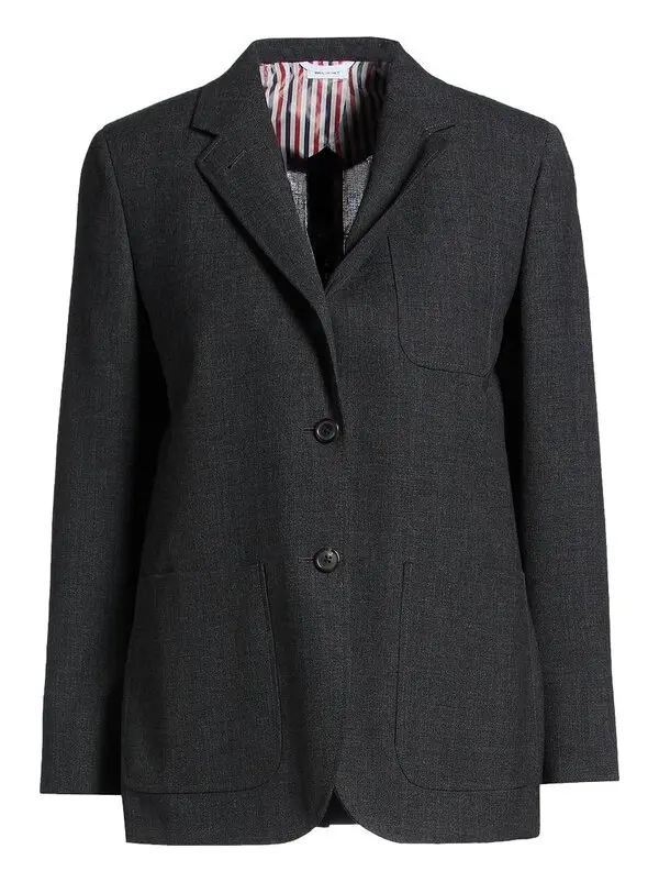 Thom Browne Wool Blazer - Dark Gray