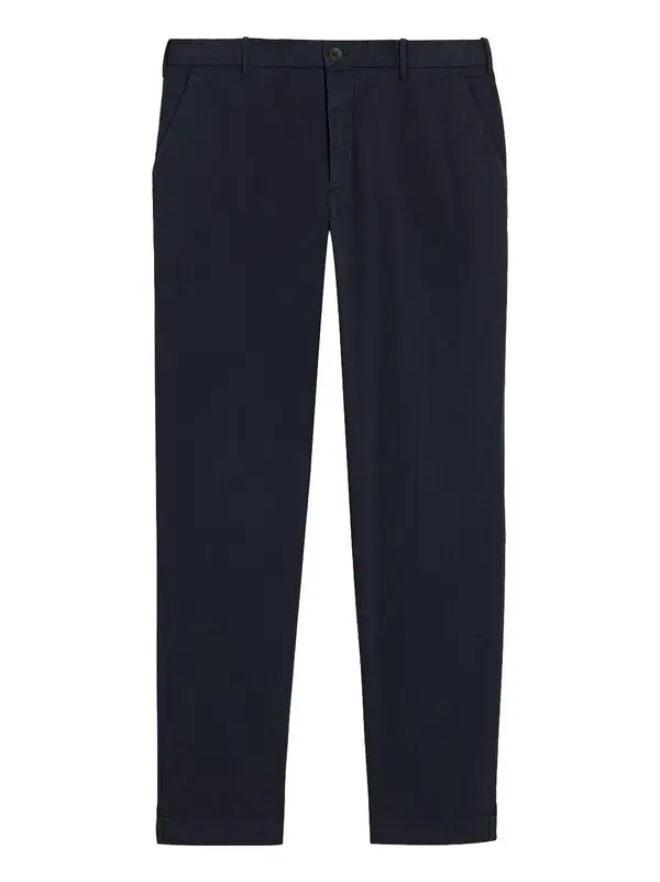 SLOWEAR Tapered Cotton-blend Twill Pants - Navy