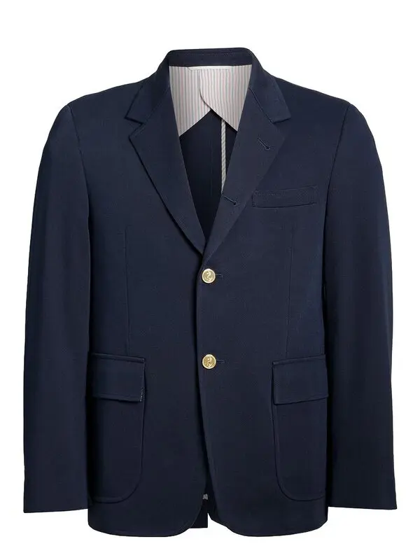 Thom Browne Cottontwill Blazer - Navy