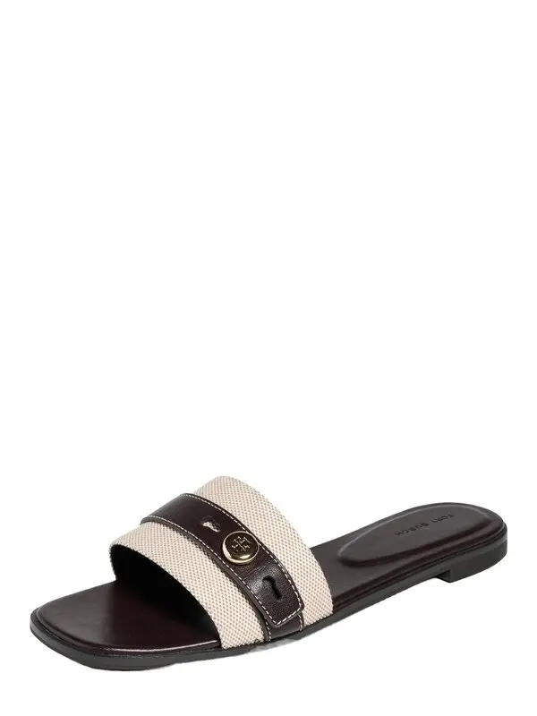 Tory Burch Romy Slides - Natural