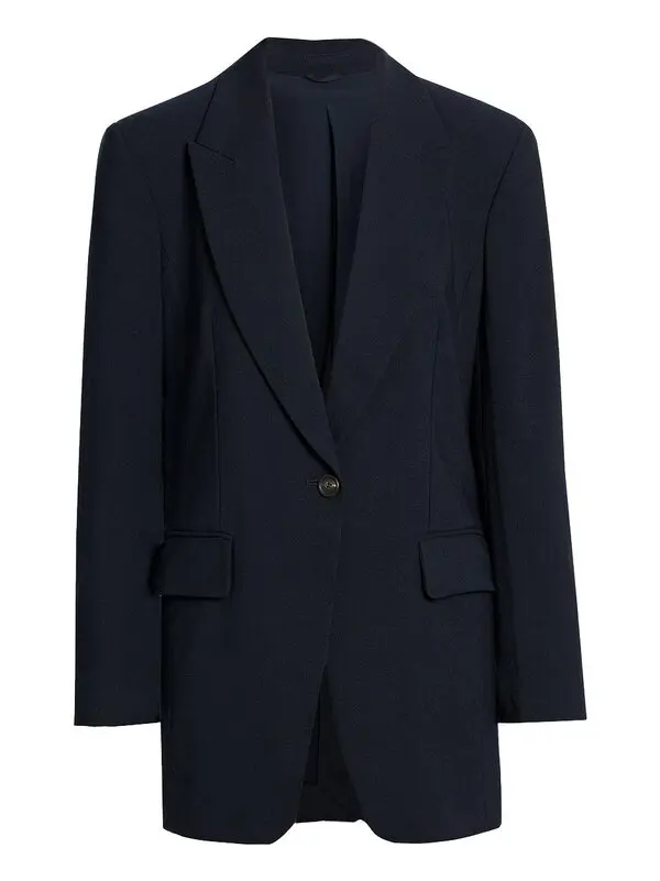 Brunello Cucinelli Wool-twill Blazer - Midnight Blue