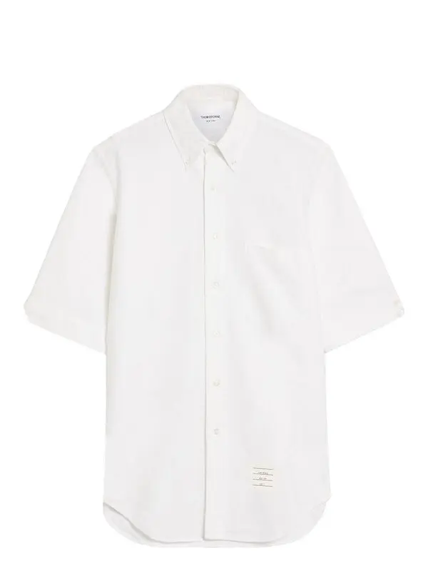 Thom Browne Cotton Oxford Shirt - White