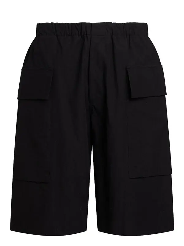 JIL SANDER Cotton-poplin Cargo Shorts - Black