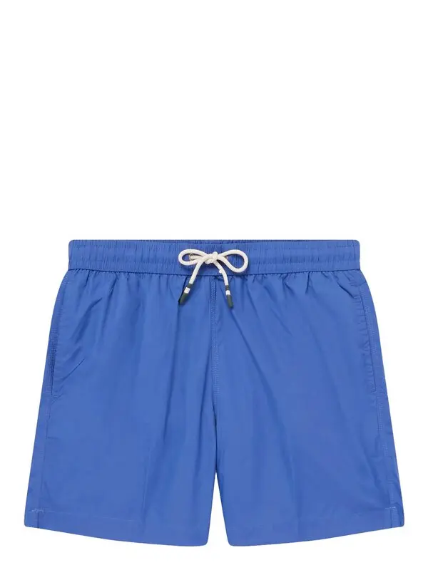Hartford Slim-fit Mid-length Swim Shorts - Blue