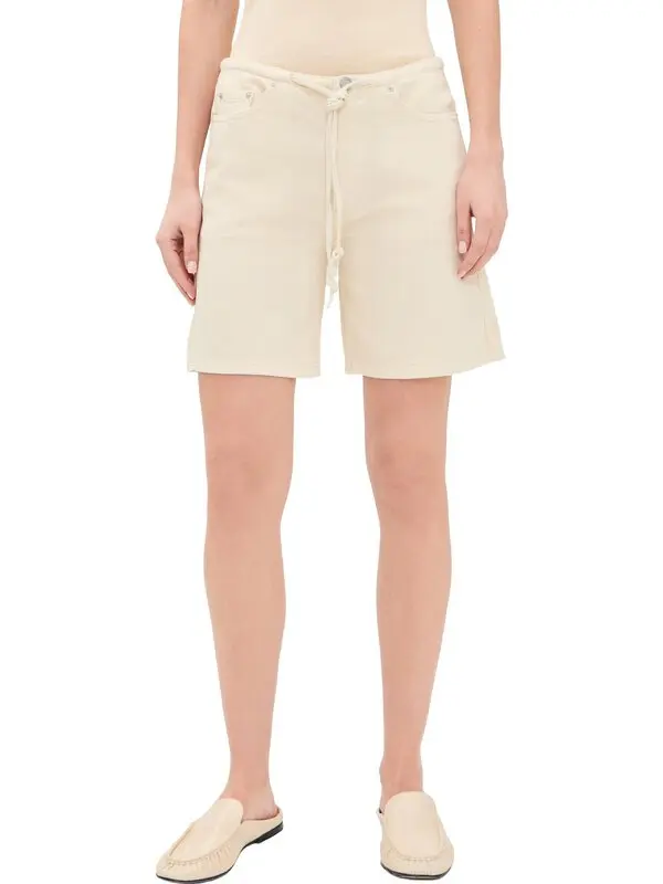 DL1961 Sienna Relaxed Low Slung Shorts - Ecru Aura